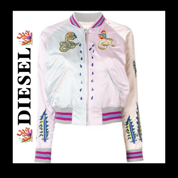 Diesel | Jackets & Coats | Diesel Satin Jacket | Poshmark